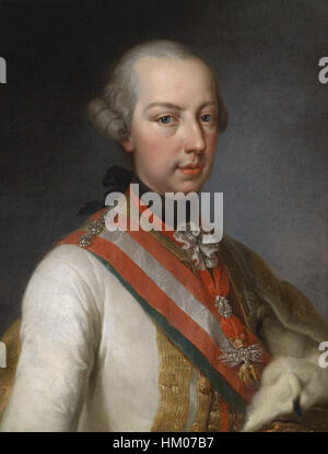 This portrait of Joseph II, painted by Joseph Hickel in the 18th ...