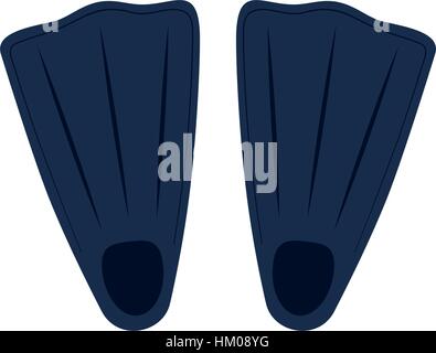Diving fins isolated Stock Vector Image & Art - Alamy