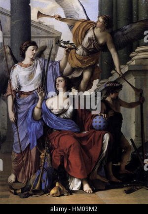 This 17th-century French painting, 'Allegory of Vanity', features a ...