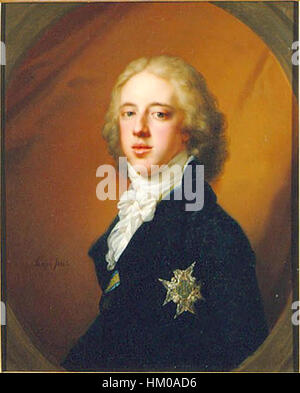 This painting of Gustav IV Adolph of Sweden from 1809 captures the king ...