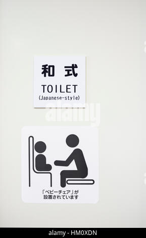 Japanese toilet signs Stock Photo - Alamy
