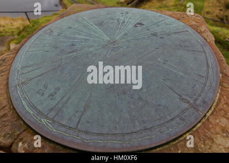 Dumbarton Rock toposcope or topograph direction & distance indicator on ...