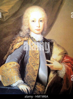 This artwork depicts King José I of Portugal, created in the 18th ...