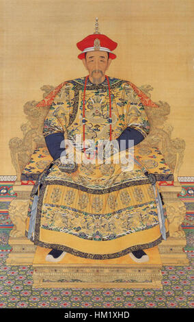 This portrait depicts the Kangxi Emperor, one of China's longest ...