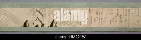 The 'Genji Monogatari Emaki' is a famous Japanese painted handscroll ...