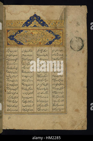 This full-page artwork by Habib Allah ibn 'Ali ibn Husam depicts the ...