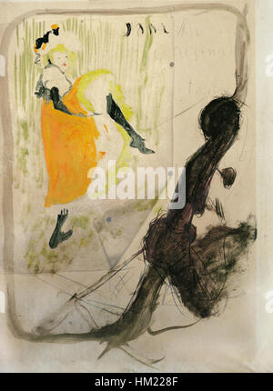 Jane Avril Vintage Illustration By Henri De Toulouse Lautrec French ...