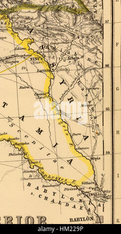 This Assyria map illustrates the ancient region of Assyria, located in ...
