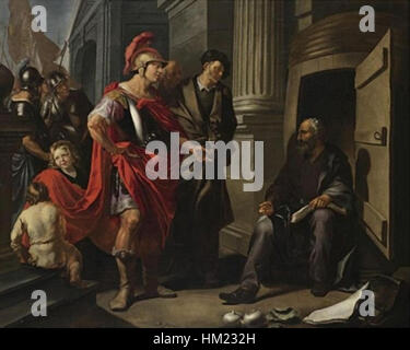 Hendrik Heerschop - Alexander The Great And Diogenes Stock Photo - Alamy
