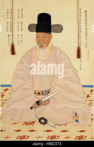 This Joseon-era portrait depicts Cha Jegong-Geumgwanjobok, a prominent ...