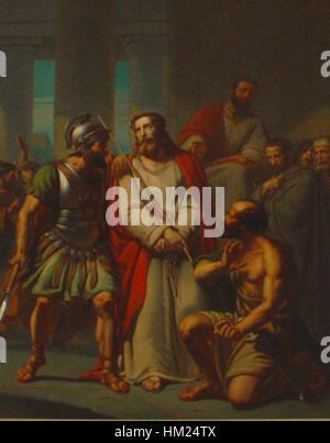 Jezus voor Pontius Pilatus Stock Photo - Alamy