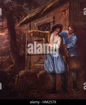 This painting by Isaac Fuller depicts King Charles II and Jane Lane's ...