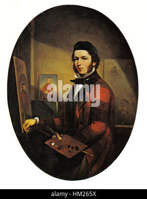 Hamel Self-Portrait 1846 Stock Photo - Alamy