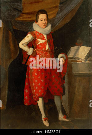 A portrait by Justus Sustermans, a prominent 17th-century Flemish ...