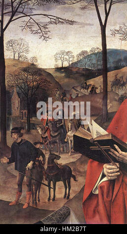 Detail from the 'Portinari Triptych' by Hugo Van Der Goes (1440-1482) a Flemish painter. Dated ...