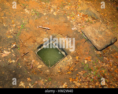 Septic tank inspection hatch Stock Photo - Alamy