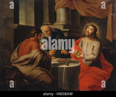 This painting by Jacob Andries Beschey depicts the biblical scene of ...