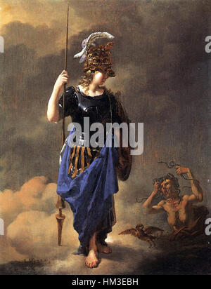 The ancient Greek mythical figure of Pallas, daughter of Triton, from ...