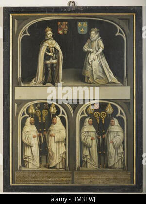 This artwork depicts the tombs of Flemish counts and abbots from the ...