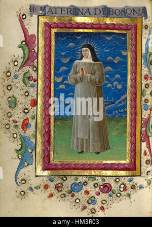 Guglielmo Giraldi (Italian, active 1445 - 1489) - Initial D- The Virgin ...