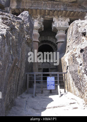 Bedse Buddhist cave. These caves are about 2,300 years old. Pune ...