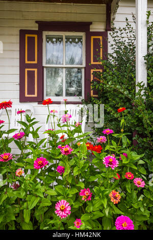 An historic restored Mennonite house/barn in Neubergthal, Manitoba ...