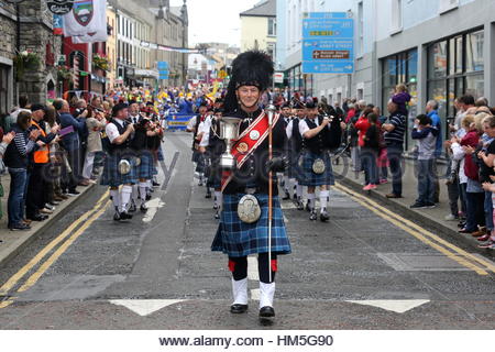 Fleadh Cheoil parade in Sligo, Ireland, on the last day of the Irish ...