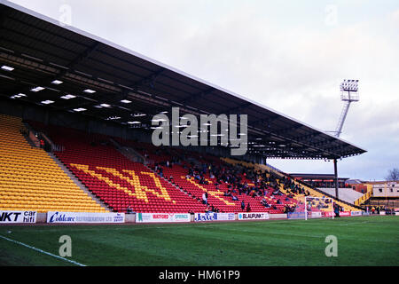 The main stand at Watford FC Football Ground, Vicarage Road, Watford ...