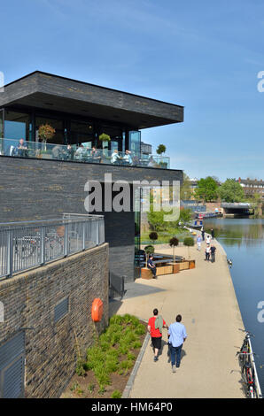 The Lighterman pub on Regent's Canal, King's Cross, London, UK Stock ...