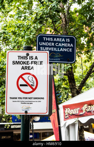 This Area is a Smoke Free Zone Sign with no smoking symbols Stock Photo ...