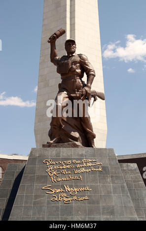 The statue of the Unknown Soldier at Heroe's Acre near the Namibian ...