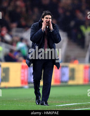Middlesbrough manager Aitor Karanka during the Premier League match at ...