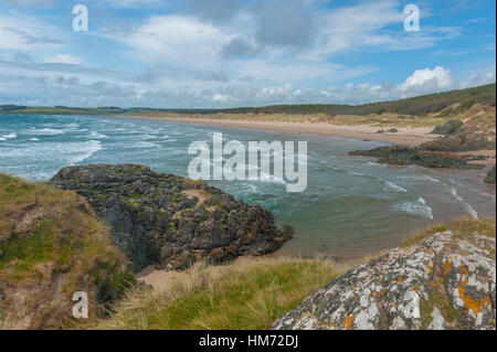 Malltraeth Bay looking North Anglesey North West Wales Stock Photo - Alamy