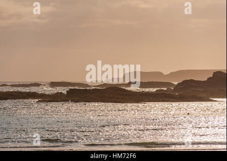 View of beach at Trearddur Bay on Anglesey Stock Photo - Alamy