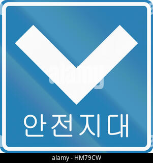 Korea Traffic Safety Sign with text: No Parking Stock Photo - Alamy