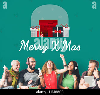 Christmas Celebration Party Xmas Concept Stock Photo - Alamy