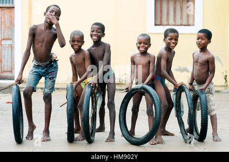 Group of young boys, Ilha de Mozambique, Nampula, Mozambique Stock Photo: 98451383 - Alamy