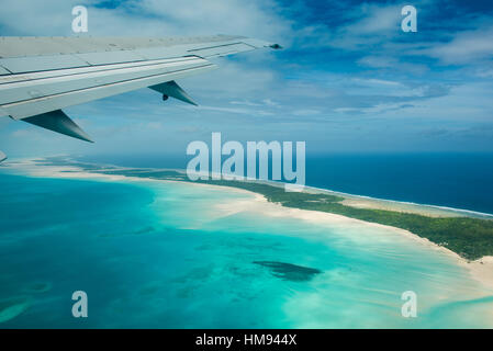 Aerial of Tarawa, Kiribati, South Pacific, Pacific Stock Photo - Alamy
