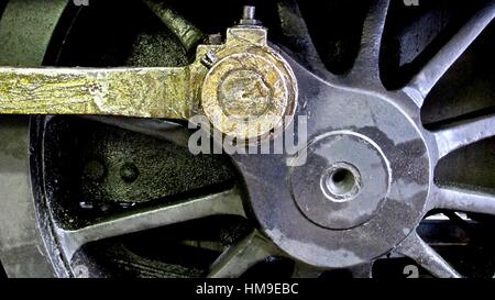 Wheel, Crank and Coupling Rod Detail on the Steam Locomotive Lord of ...