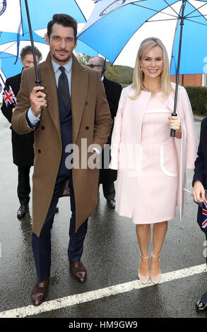 The Duchess Of Cornwall with David Gandy, Amanda Holden and her ...