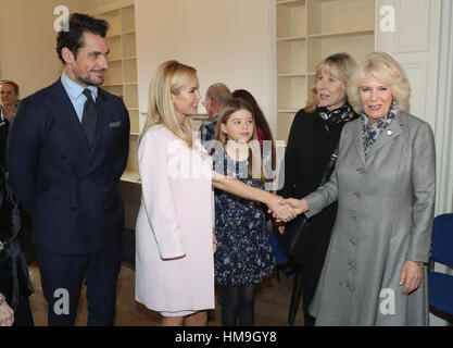 The Duchess of Cornwall, with Amanda Holden and her daughter Alexa ...
