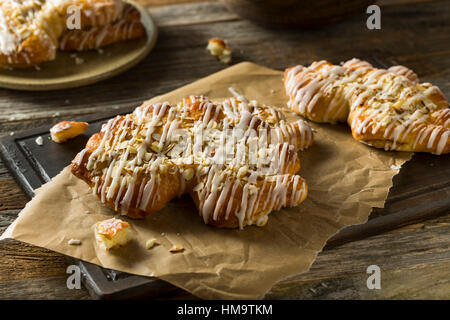 Homemade Sweet Breakfast Bear Claw Pastry with Almonds Stock Photo - Alamy