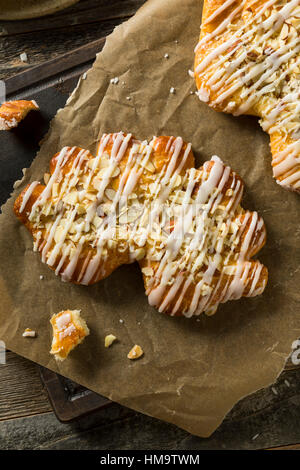 Homemade Sweet Breakfast Bear Claw Pastry with Almonds Stock Photo - Alamy