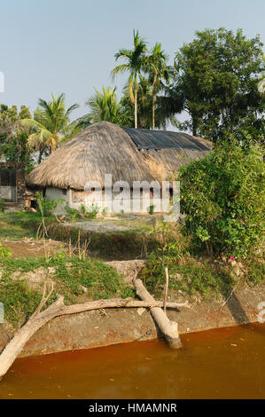 A clay house in the jungle. Asia, nature and architecture of Sri Lanka ...
