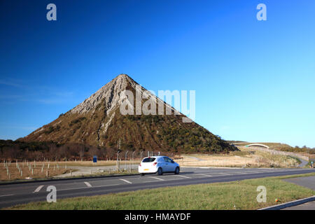 The Skytip, St Austell, Cornwall, is a pyramid of china clay waste ...