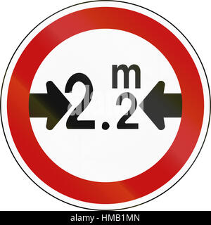 South Korean regulatory road sign - Minimum safe driving distance ...