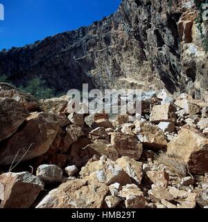 Inside the large doline near Didyma, Argolis, Peloponneso, Greece Stock ...