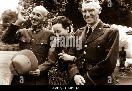 Generalissimo Chiang Kai-Shek and War Lord Feng Yu-hsiang, ca. 1928 ...