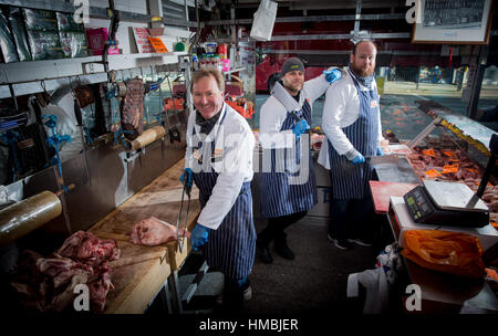 Old fashioned butchers shop, London, England, UK, Circa 1980's Stock ...