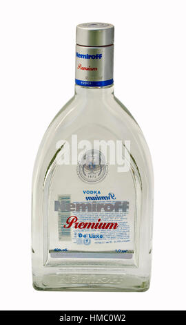 Kiev, Ukraine - April 30, 2012: Nemiroff Premium De Luxe vodka bottle ...